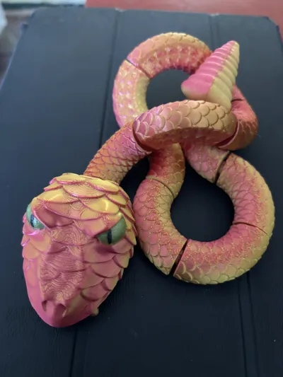 Coiling Snake Fidget by iBrawnFDM MakerWorld: Download Free 3D Models