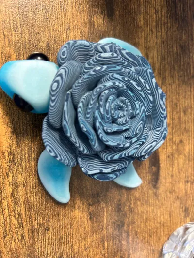 Articulated rose turtle (separate peices) - Free 3D Print Model ...