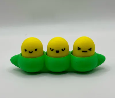 Edamame Peapod Clicker Fidget Toy by helloadorable MakerWorld: Download ...
