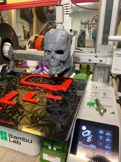 Terminator t800 front cover A1 Remixed by Evasive_Brain MakerWorld: Download Free 3D Models