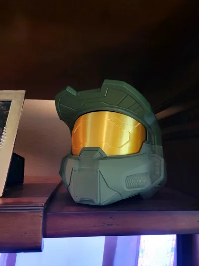 Master Chief Helmet (Halo Infinite) - Free 3D Print Model - MakerWorld