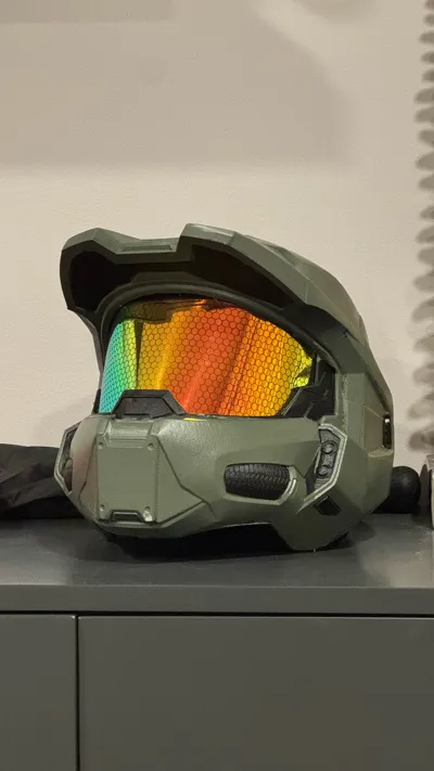 Master Chief Helmet (Halo Infinite) - Free 3D Print Model - MakerWorld