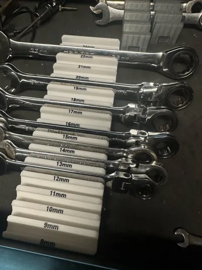 Gridfinity 16 Wrench SAE and Metric Organizers by zekesnack MakerWorld ...