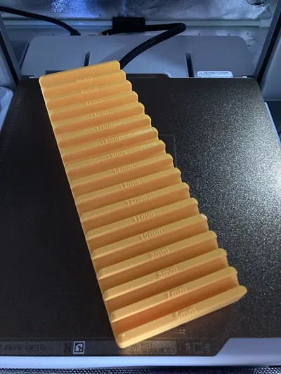 Gridfinity 16 Wrench SAE and Metric Organizers - Free 3D Print Model ...