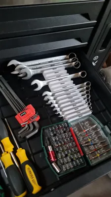 Gridfinity 16 Wrench SAE and Metric Organizers - Free 3D Print Model ...