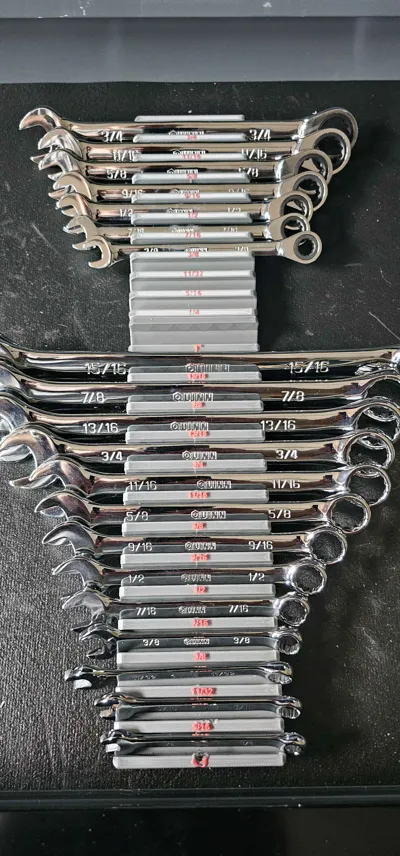 Gridfinity 16 Wrench SAE and Metric Organizers by zekesnackMakerWorld ...