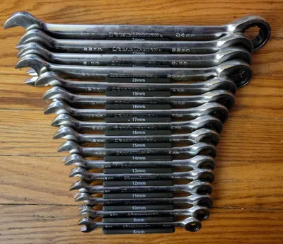 Gridfinity 16 Wrench SAE and Metric Organizers by zekesnack MakerWorld ...