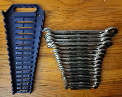 Gridfinity 16 Wrench SAE and Metric Organizers by zekesnack MakerWorld ...