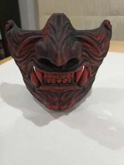 Samurai Oni Mask #03 by ONI.FORGE MakerWorld: Download Free 3D Models