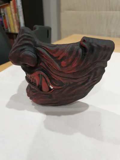Samurai Oni Mask #03 by ONI.FORGE MakerWorld: Download Free 3D Models