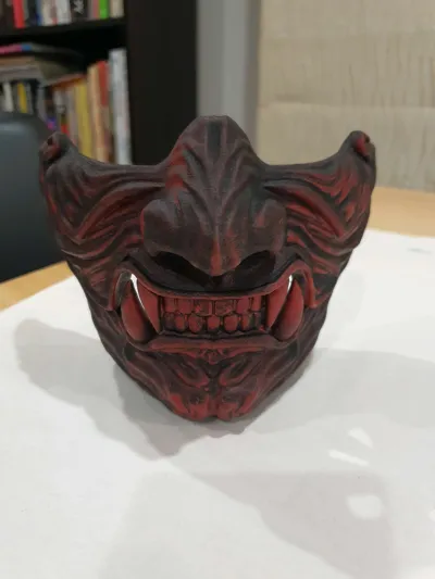 Samurai Oni Mask #03 by ONI.FORGE MakerWorld: Download Free 3D Models