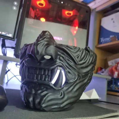 Samurai Oni Mask #03 by ONI.FORGE MakerWorld: Download Free 3D Models