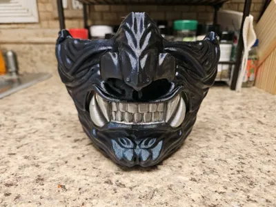 Samurai Oni Mask #03 by ONI.FORGE MakerWorld: Download Free 3D Models