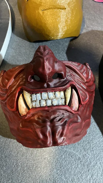 Samurai Oni Mask #03 by ONI.FORGE MakerWorld: Download Free 3D Models