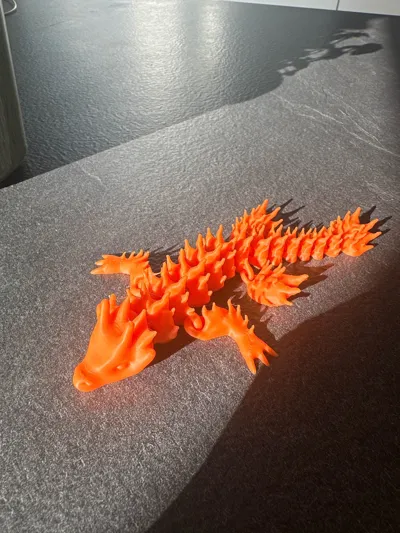 Cute small baby firedragon - print in place! by Insectium3D MakerWorld ...