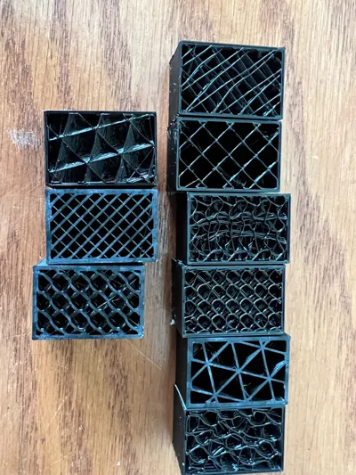 TPU Infill Pattern Squish Test With Labels by Randomblock1 MakerWorld ...