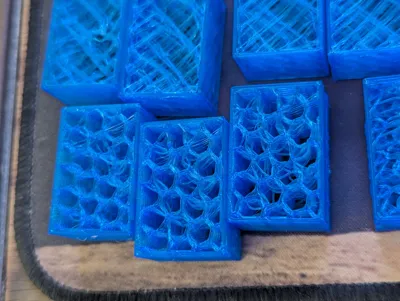 TPU Infill Pattern Squish Test With Labels - Free 3D Print Model ...