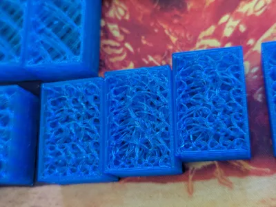 TPU Infill Pattern Squish Test With Labels - Free 3D Print Model ...
