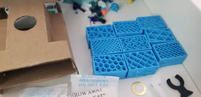 TPU Infill Pattern Squish Test With Labels - Free 3D Print Model ...