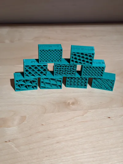 TPU Infill Pattern Squish Test With Labels by Randomblock1 MakerWorld ...