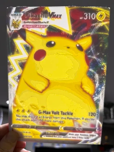 Pikachu Vmax Pokemon Card Lithophane by thatguy08 - MakerWorld