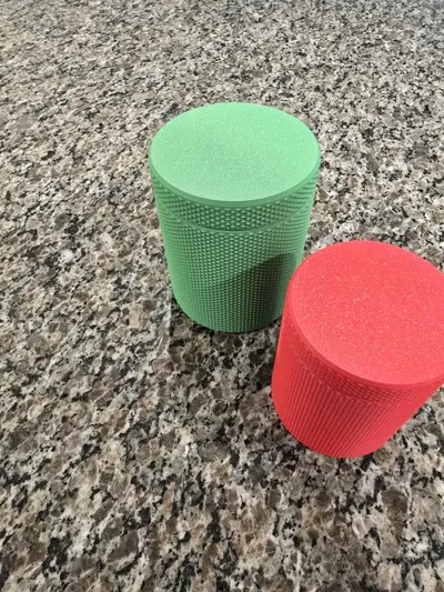 Tall Rugged Threaded Container Set - TPU Gaskets by BATTCAVE MakerWorld ...