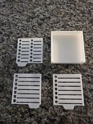 Holder for Post-It Notes V2 - Staggered Tabs by Vision2Design - MakerWorld