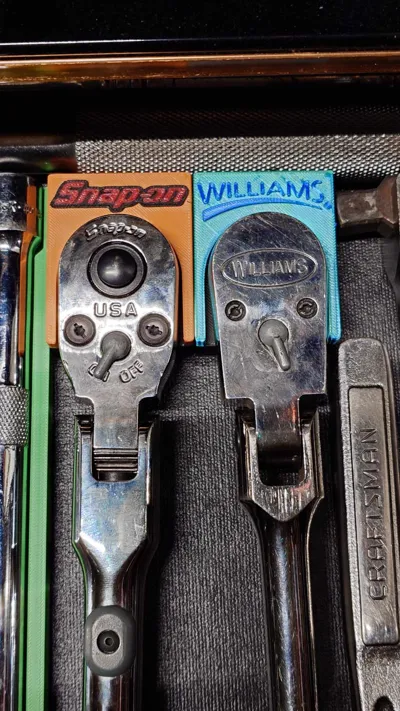 Snap On Tools Ratchet holders organizer by > PEACEORPIECES3D MakerWorld ...