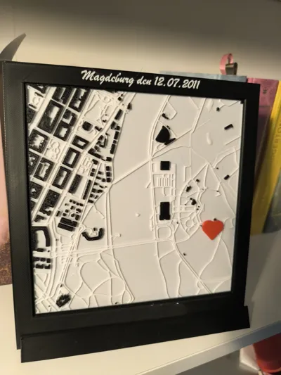 Map to my heart - Personalized 3D City map by Ekta Labs MakerWorld ...