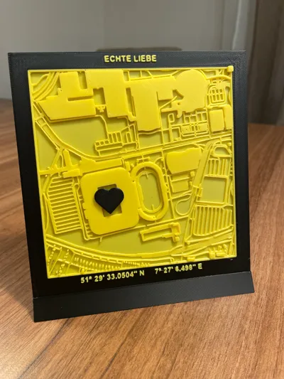 Map to my heart - Personalized 3D City map by Ekta Labs MakerWorld ...