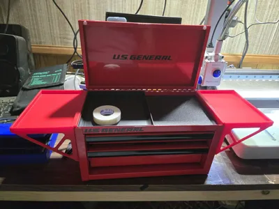 Harbor Freight Mini Tool Box Shelf Remixed by Gilded_DragonMakerWorld ...