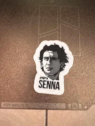 Keychain Ayrton Senna - Free 3D Print Model - MakerWorld