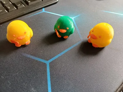 Patinho meme fofo (Novas perninhas articuladas) por 3dPrintInPlace ...