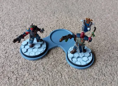 Warhammer 40k Squad movement tray 3x40mm - Free 3D Print Model - MakerWorld