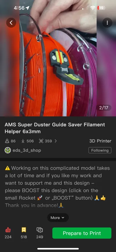 AMS 1 Saver Snag Cutter V5.0 - Free 3D Print Model - MakerWorld