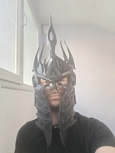 Lich King Helmet - Human head size Remixed by Aereyy MakerWorld ...