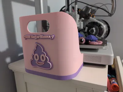 Bambu Lab A1 - Filament Poop bucket with handle by make3dtcMakerWorld ...