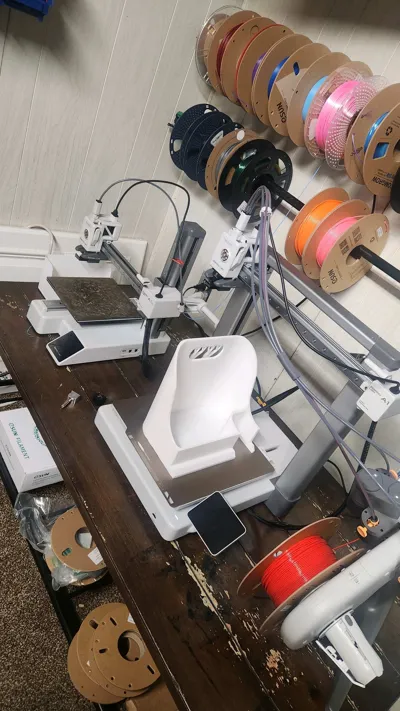 Bambu Lab A1 - Filament Poop bucket with handle - Free 3D Print Model ...