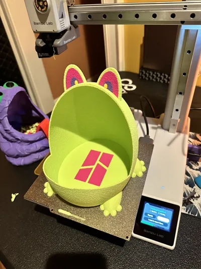 "THE FROGGER" - A1/A1 MINI FILAMENT POOP BIN by INFINITY 3D PRINTS ...