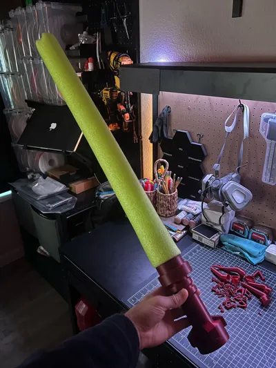 LEG0 Brick Lightsabr Inspired Pool Noodle Handle by Hepha3D MakerWorld ...