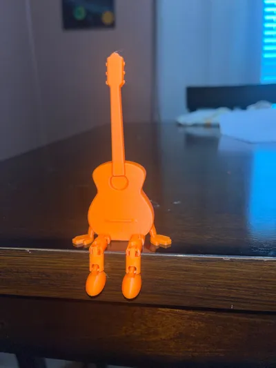 Make your own band - Articulated Guitar buddy - Free 3D Print Model ...