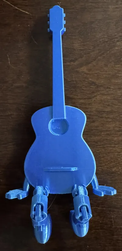 Make your own band - Articulated Guitar buddy - Free 3D Print Model ...