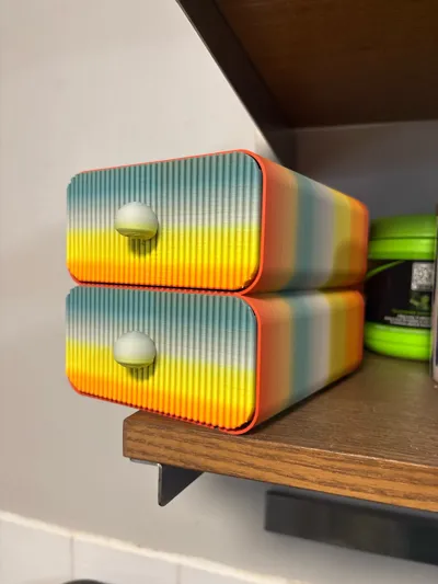 Modular desktop storage box by Chua MakerWorld: Download Free 3D Models