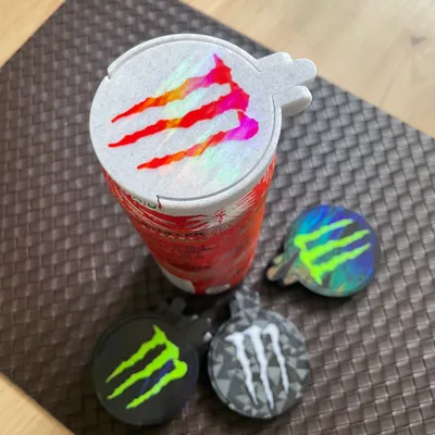 Monster can lid - Free 3D Print Model - MakerWorld