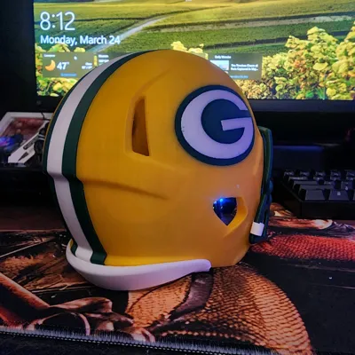 Green Bay Packers NFL Football Helmet by animuL67 MakerWorld: Download ...