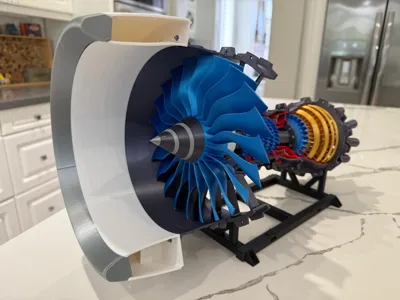 Jet Engine Nose Cowl - Free 3D Print Model - MakerWorld