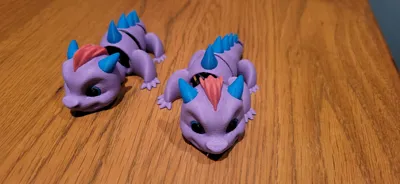 Flicker the Flexi Dragon - No Supports Needed! by LuxerArk MakerWorld ...