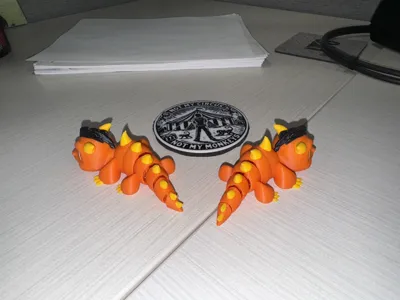 Flicker the Flexi Dragon - No Supports Needed! by LuxerArk MakerWorld ...