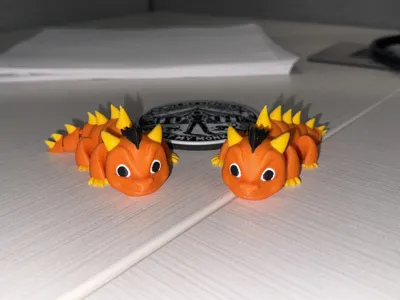 Flicker the Flexi Dragon - No Supports Needed! by LuxerArk MakerWorld ...