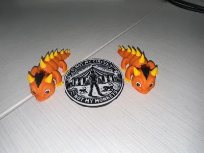 Flicker the Flexi Dragon - No Supports Needed! by LuxerArk MakerWorld ...